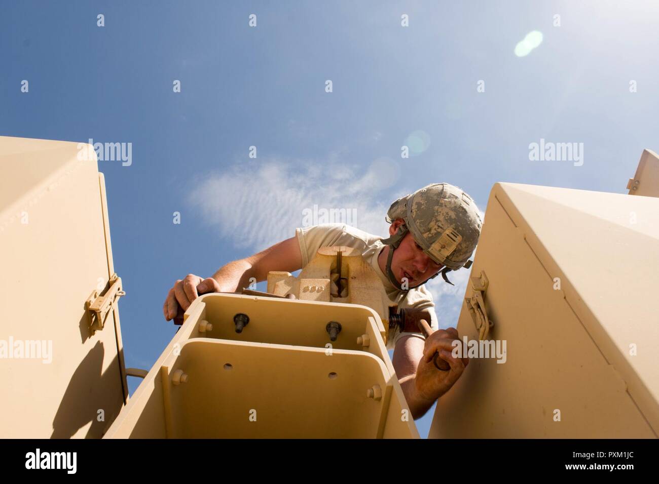 Spc. Joshua Oaks, with the 96th Sustainment Brigade Headquarters and ...