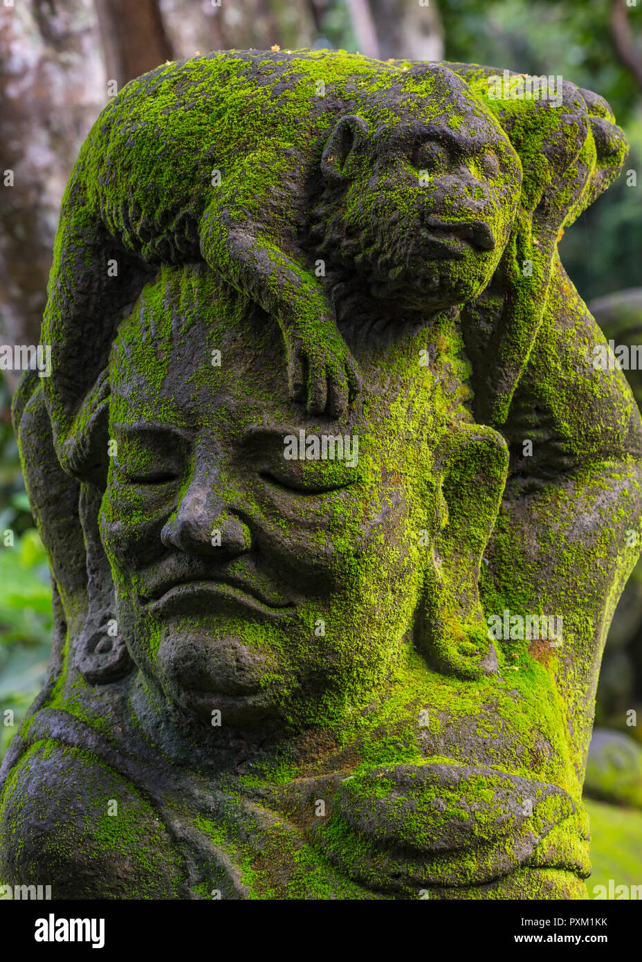 Traditional Balinese stone sculpture art and culture at Bali, Indonesia ...