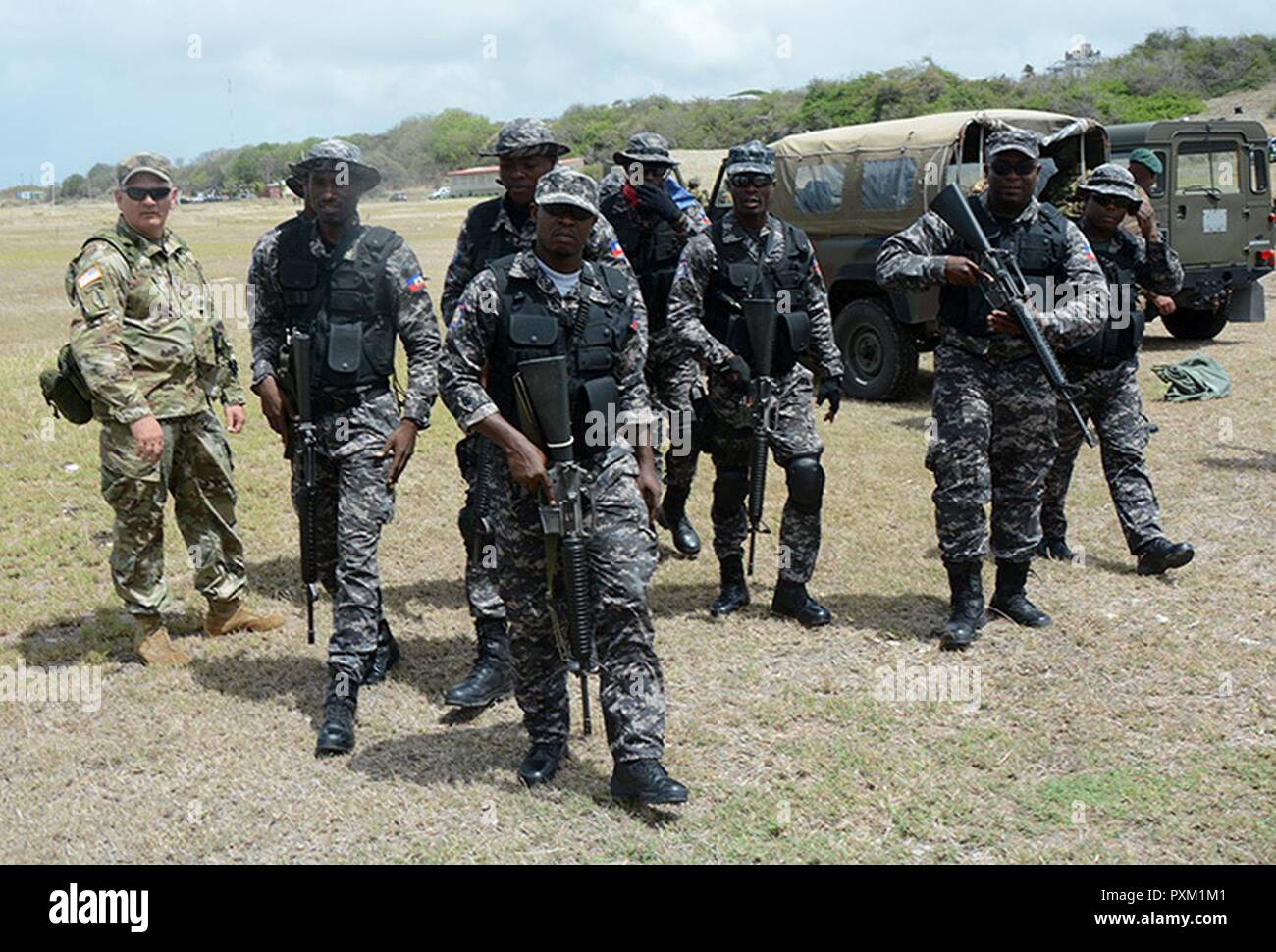 Armed forces personnel from Barbados, Guyana, Haiti, Jamaica, Mexico ...