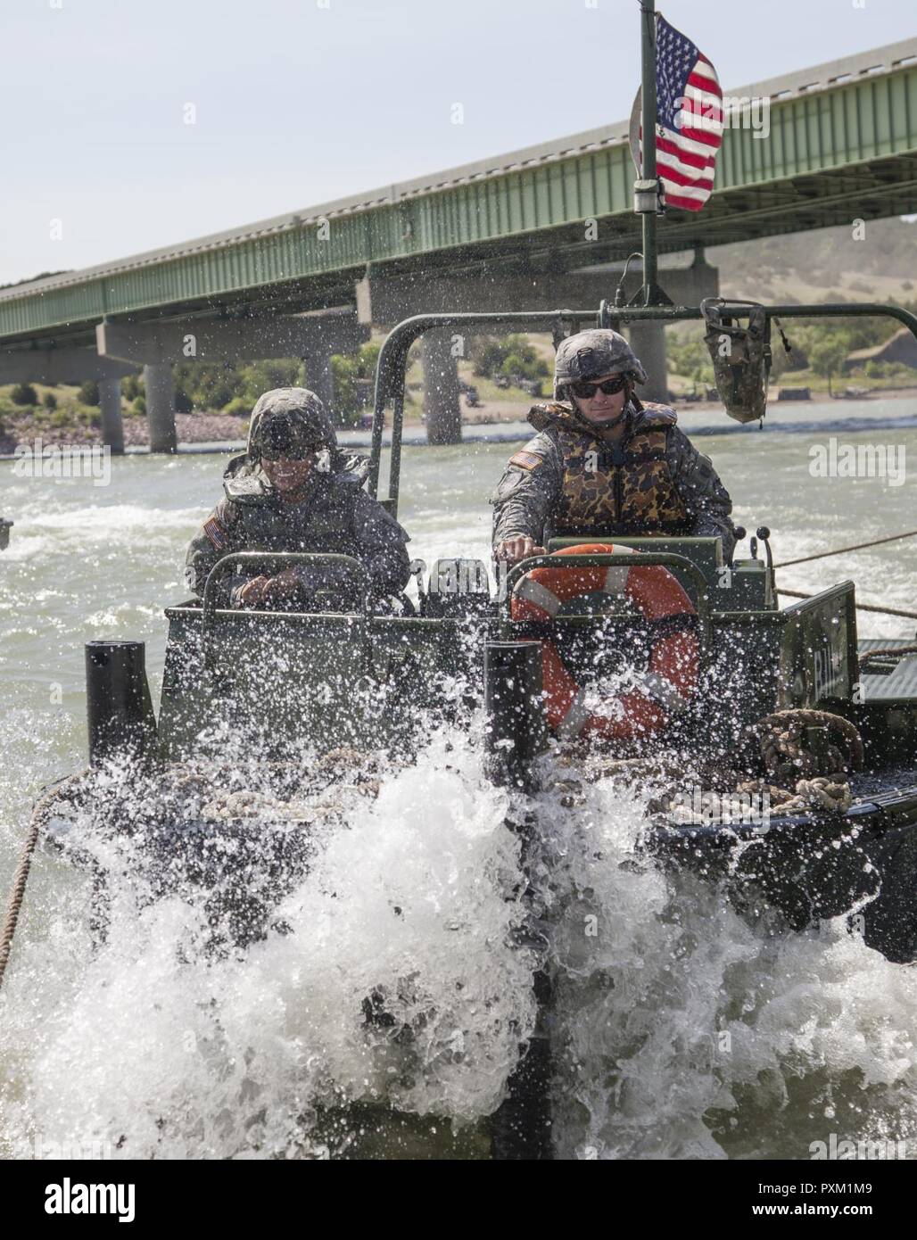 U.S. Army Spc. Chantal Lewis, left, and Sgt. Tyson Brablee with the ...