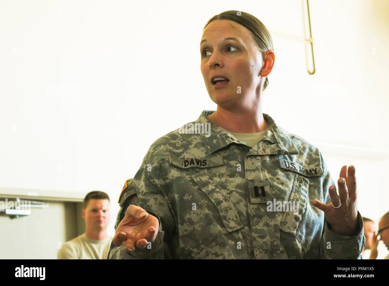 Capt. Bernie Davis, a human resources operations branch officer with ...