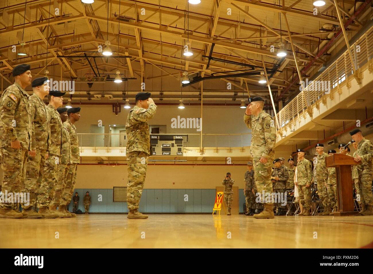 Col. Richard Wright, commander, 35th Air Defense Artillery Brigade ...