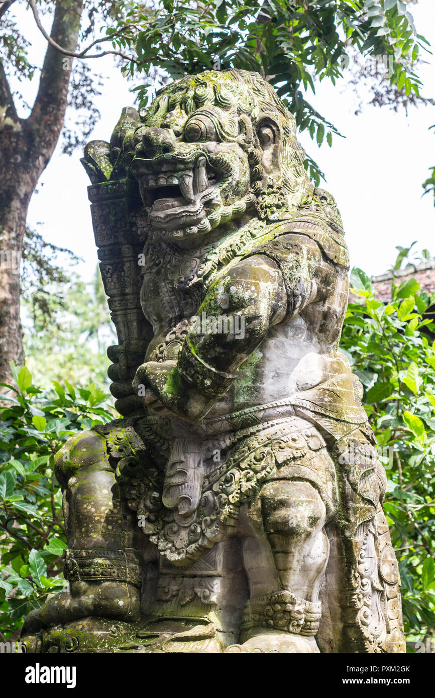 Traditional Balinese stone sculpture art and culture at Bali, Indonesia ...