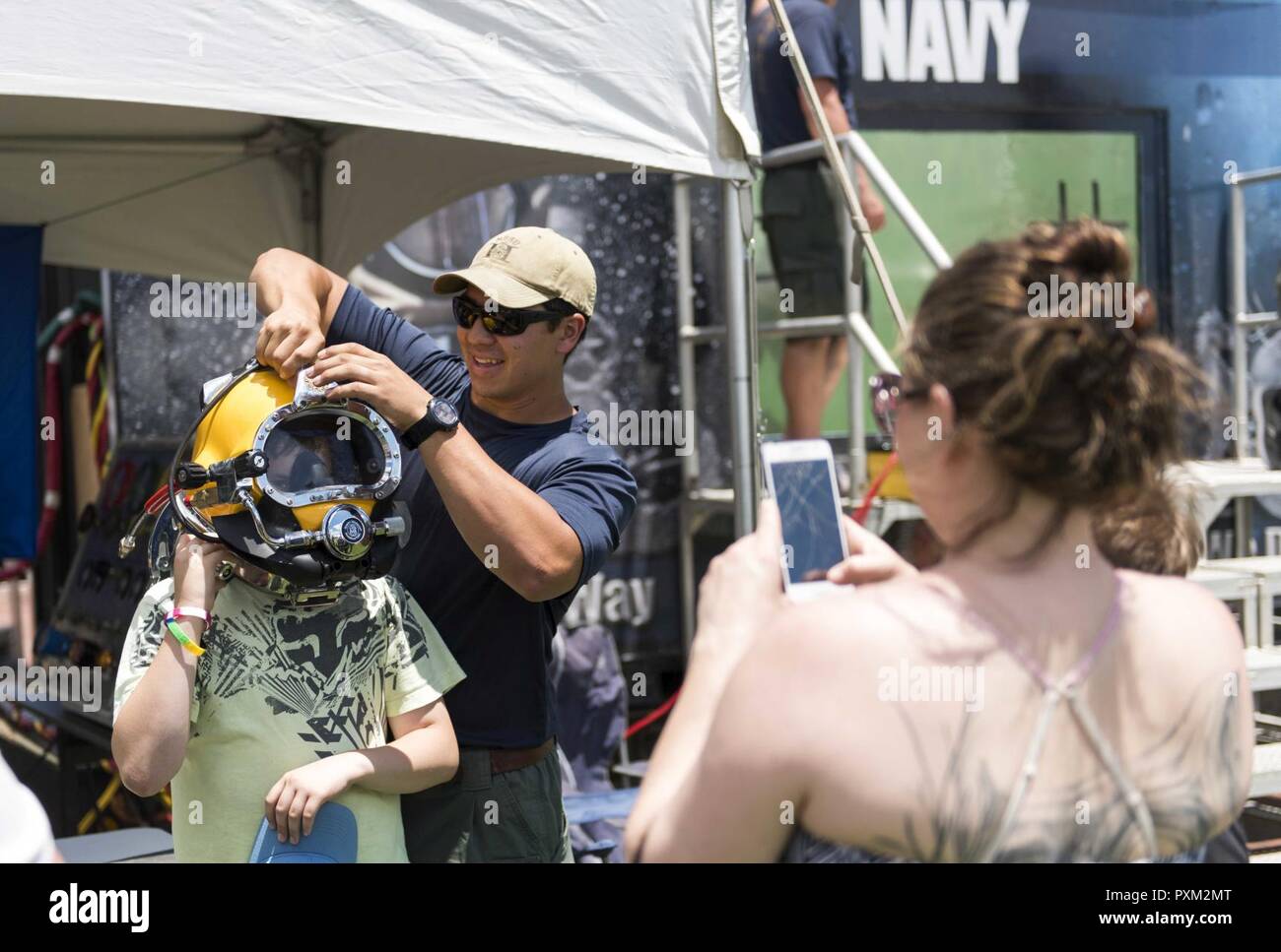 NORFOLK, Va. (June 9, 2017) Navy Diver 2nd Class David Yoder, assigned ...