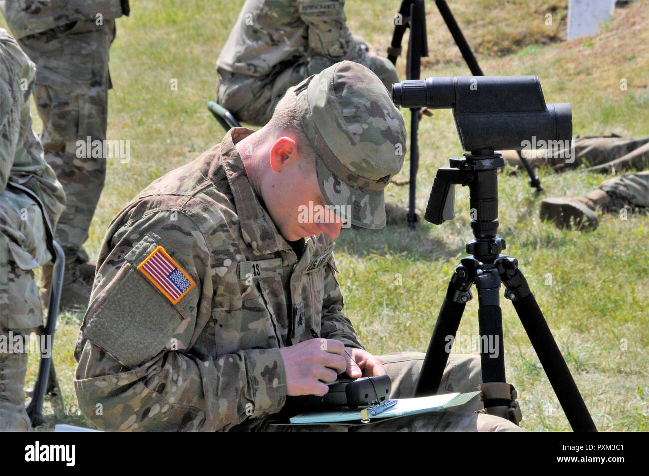 Battle Group Poland U.S. Soldiers fire the M2010 Enhanced Sniper Rifle ...