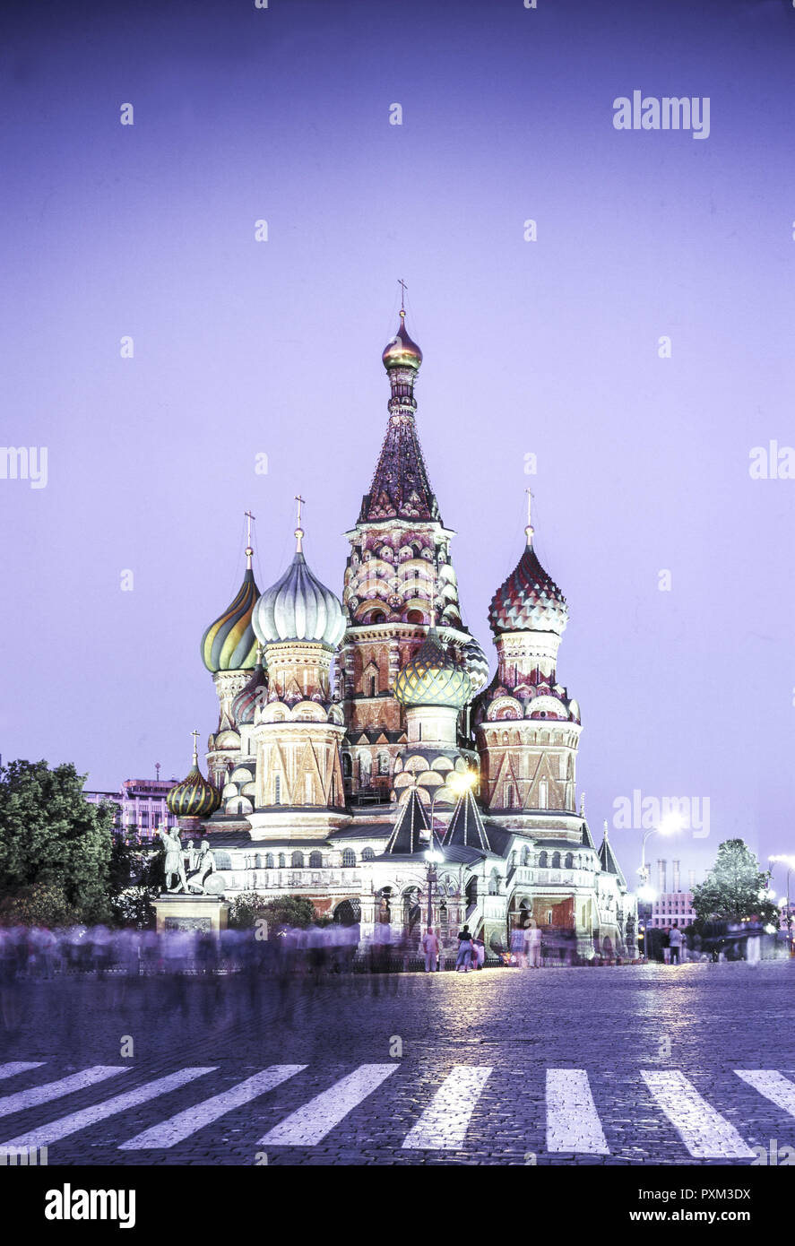 Moscow at night Stock Photo - Alamy