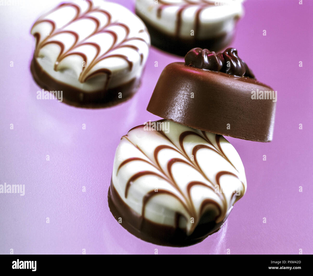 nutrition, sweets, pralines, chocolate Stock Photo - Alamy