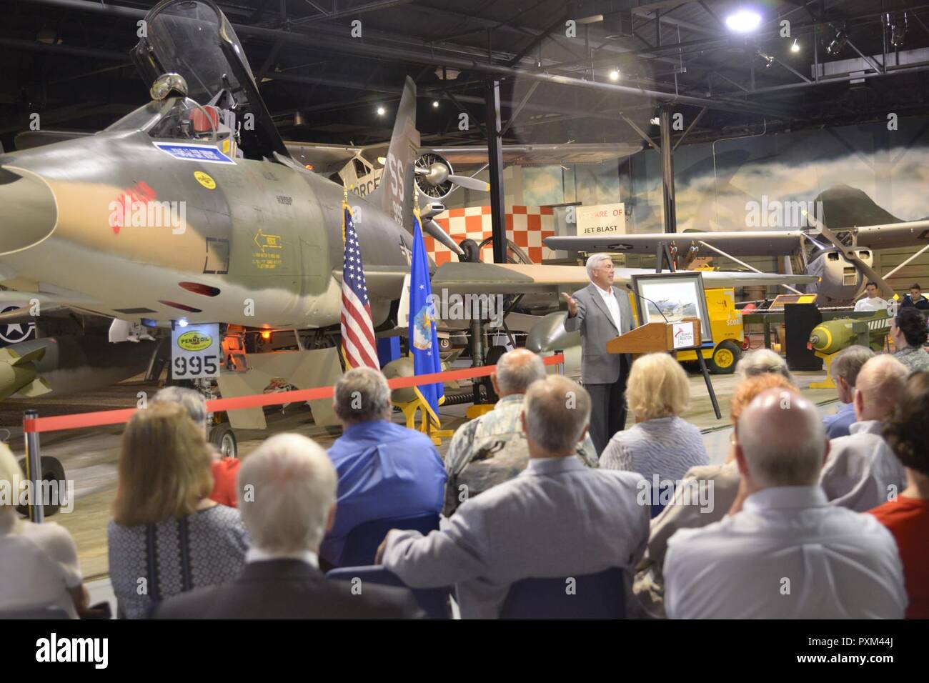 The Museum of Aviation hosted a dedication ceremony for the museum’s F ...