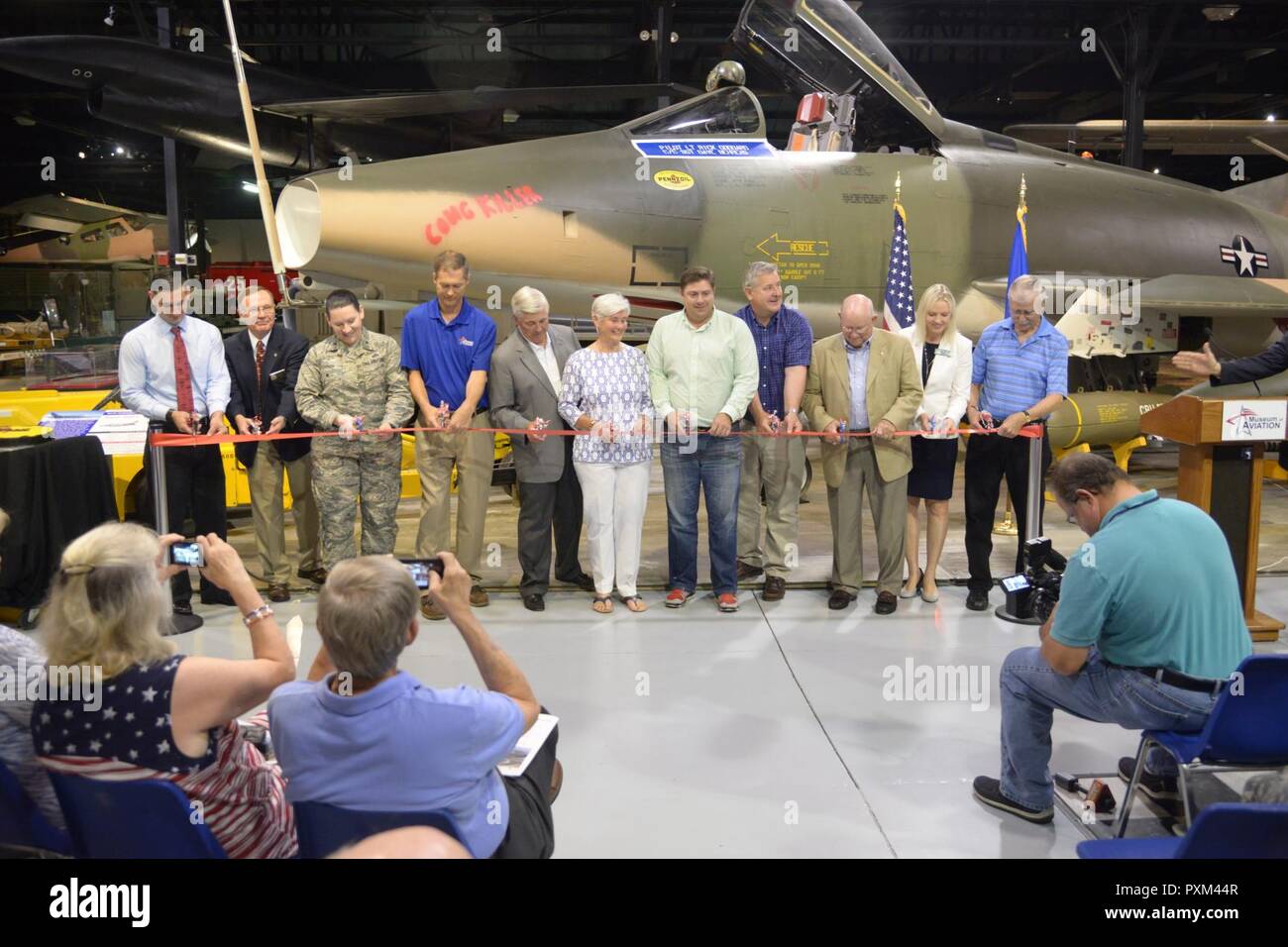 The Museum of Aviation hosted a dedication ceremony for the museum’s F ...