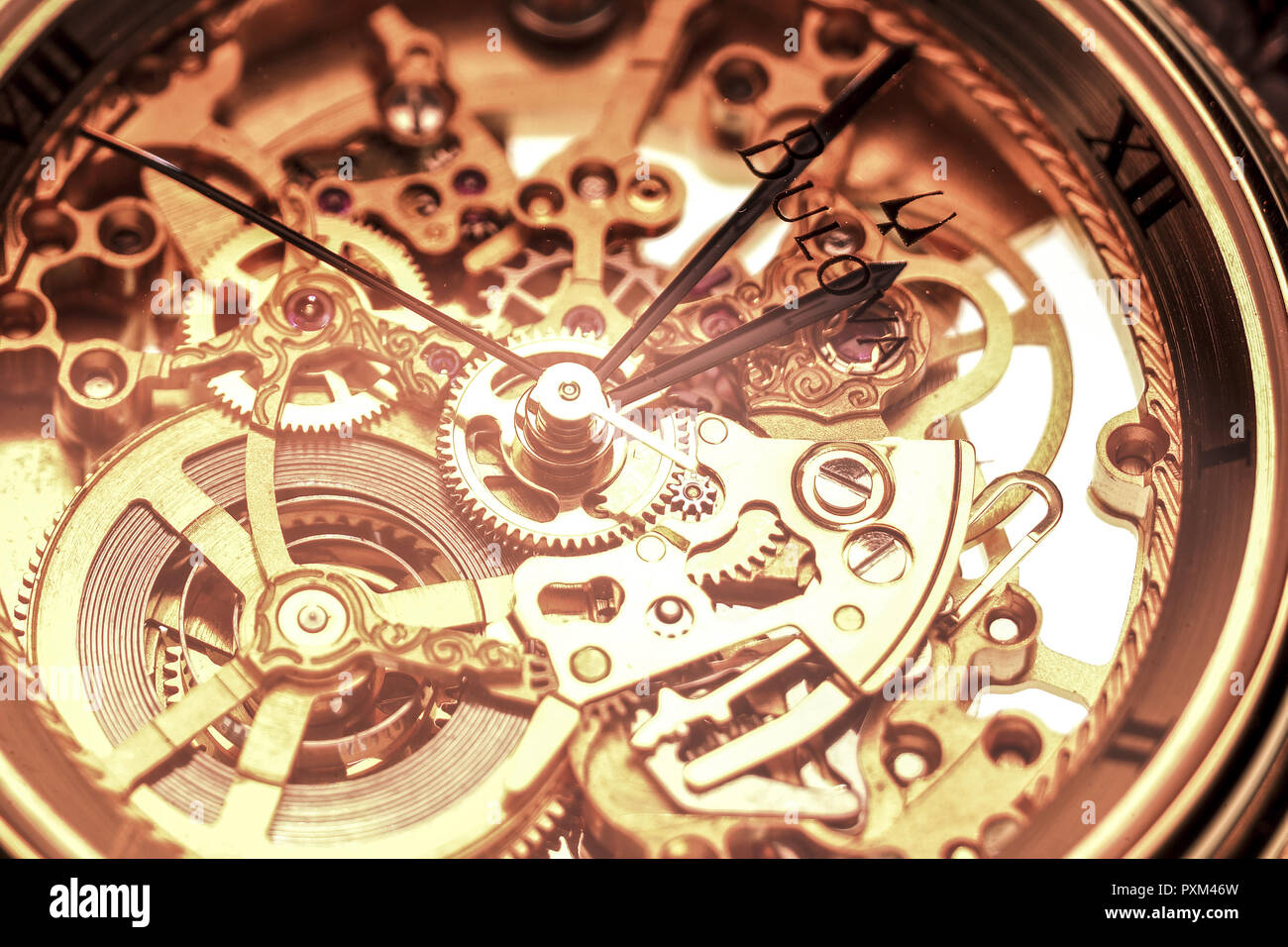 detail of clockwork, clock Stock Photo - Alamy