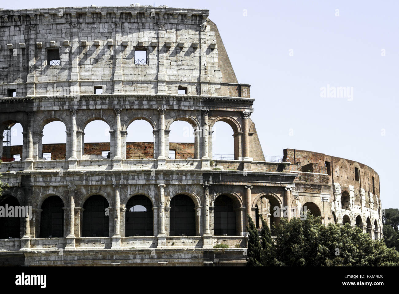 view of Colosseum in Rome, Colosseo Stock Photo - Alamy