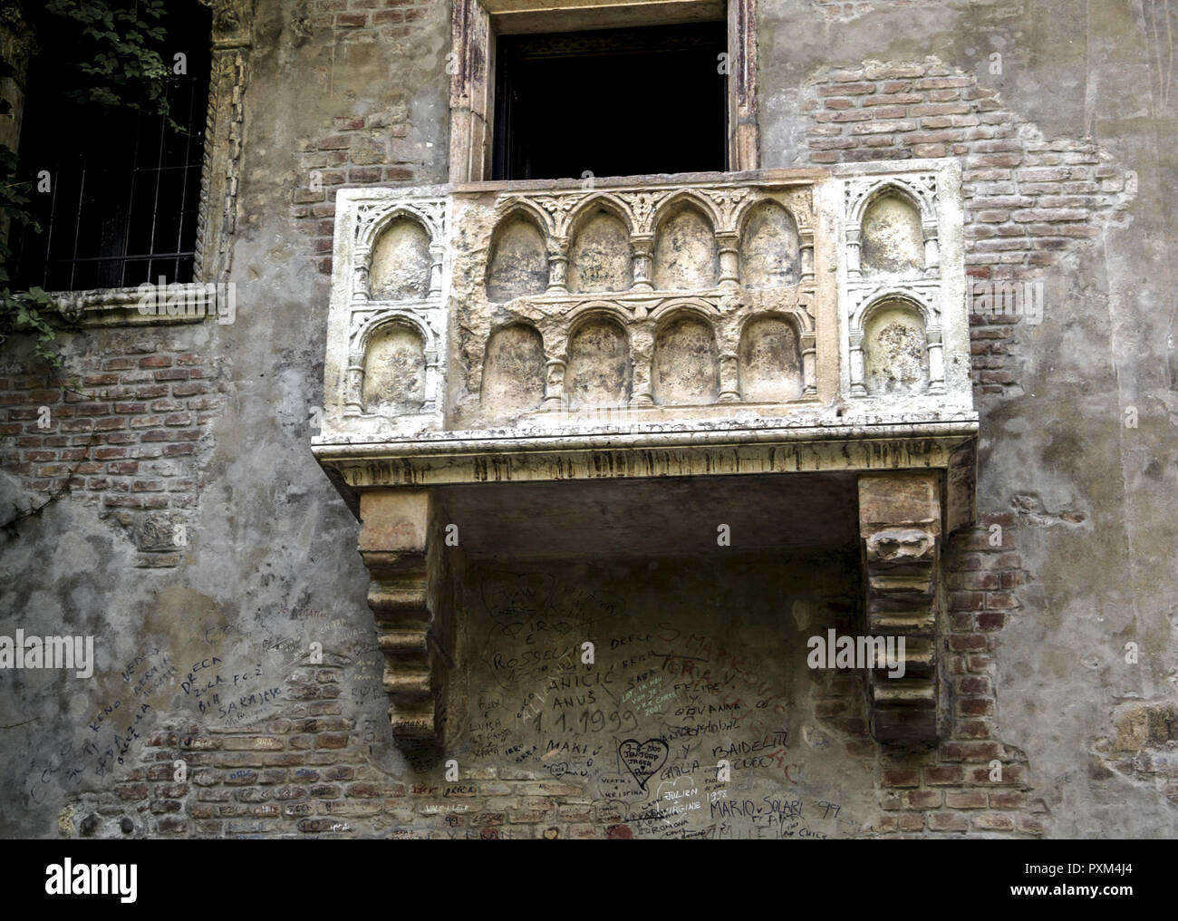 Italy, Verona, Casa Capuleti, House of Juliet, Romeo and Juliet Stock ...