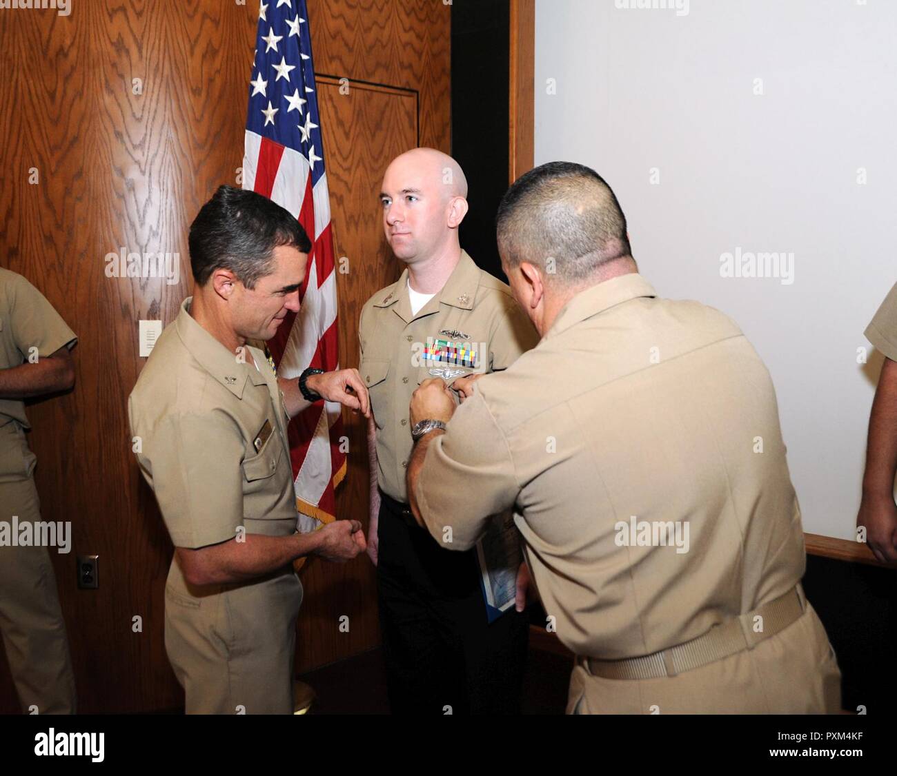 Capt. Douglas Perry, left, Commander Submarine Force Atlantic Chief of ...
