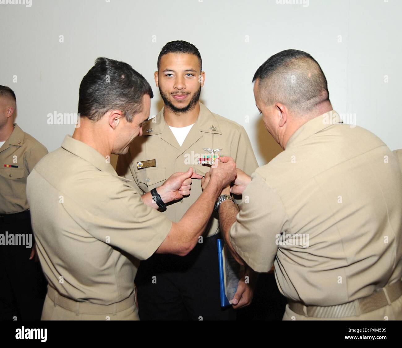 Capt. Douglas Perry, left, Commander Submarine Force Atlantic Chief of ...