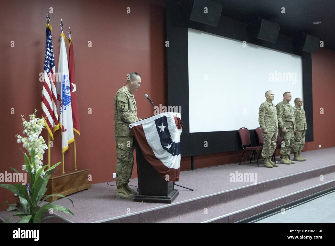 The official party for the 266th Financial Management Support Center ...