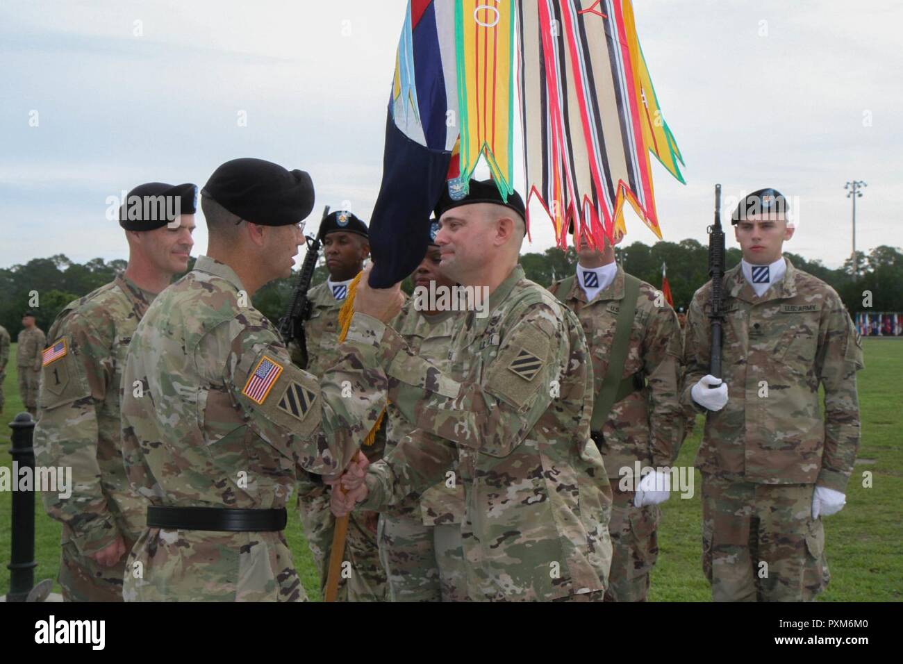 Col. Jered P. Helwig, outgoing commander of the 3rd Infantry Division ...