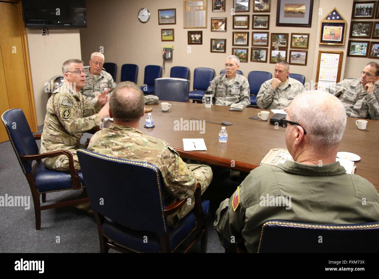 Chief Master Sgt. Gregory Smith (left), command chief master sergeant ...
