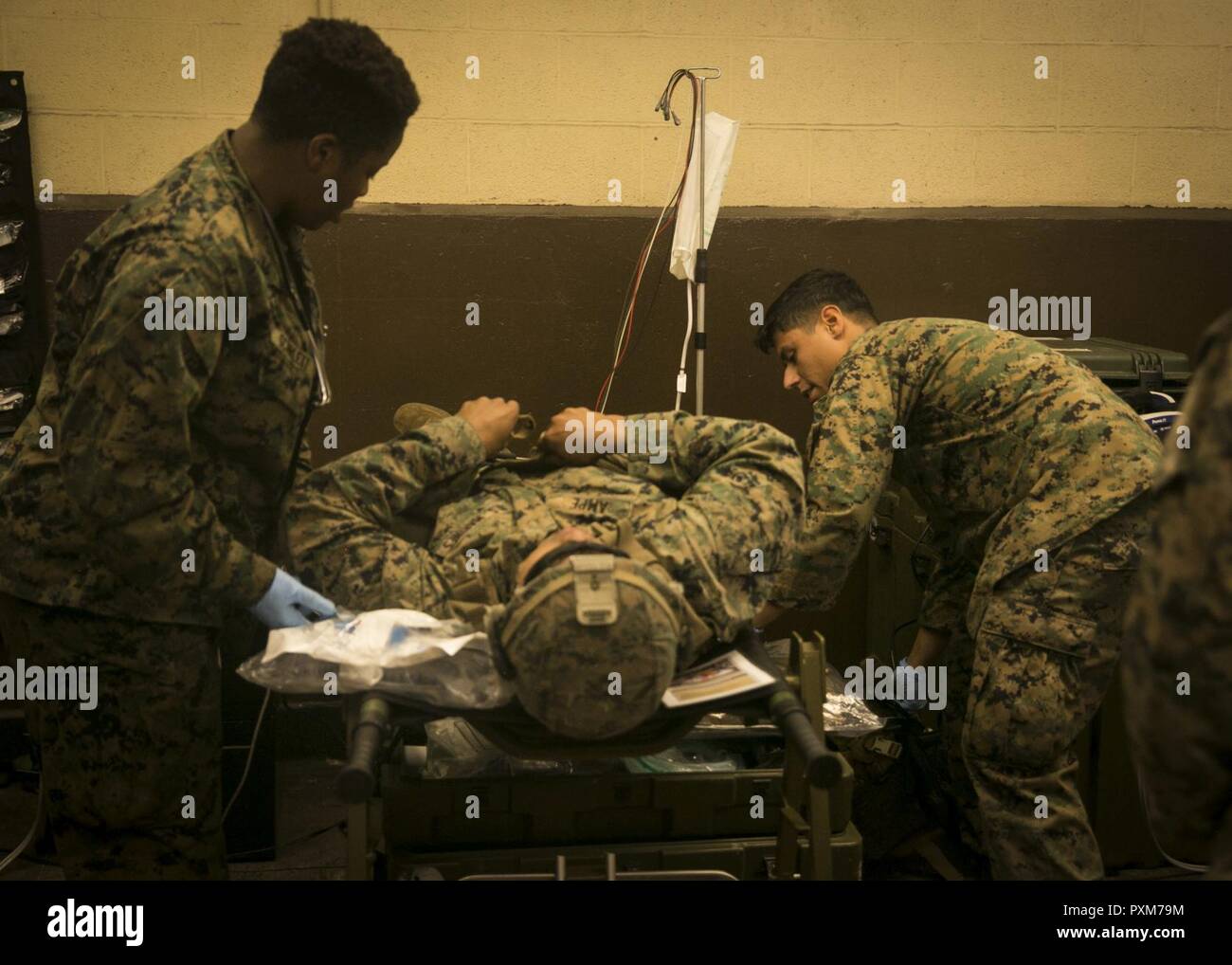 JOINT FORCES TRAINING BASE LOS ALAMITOS, Calif. – Corpsmen with the ...