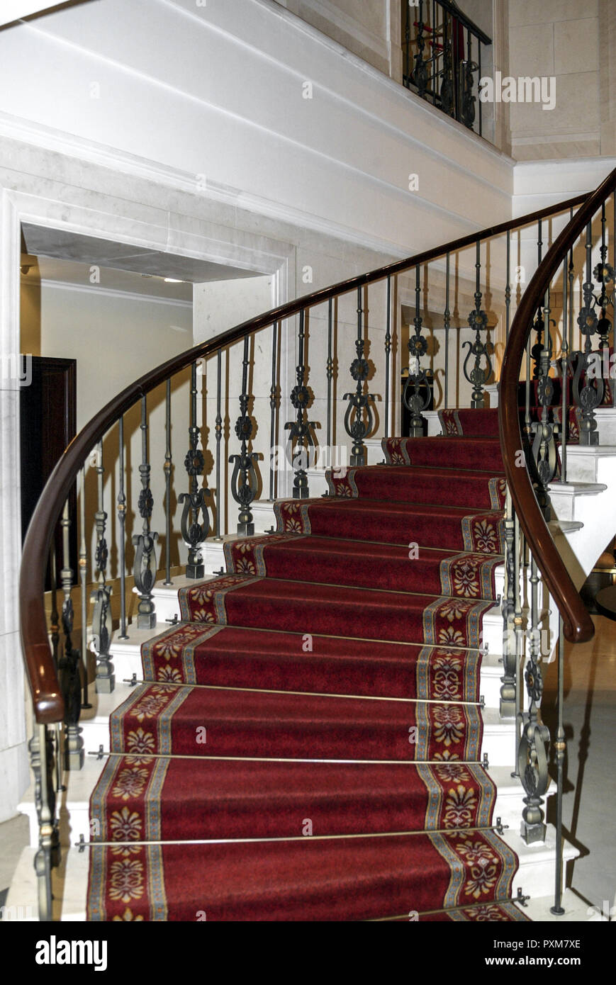 architecture, staircase at a hotel Stock Photo - Alamy