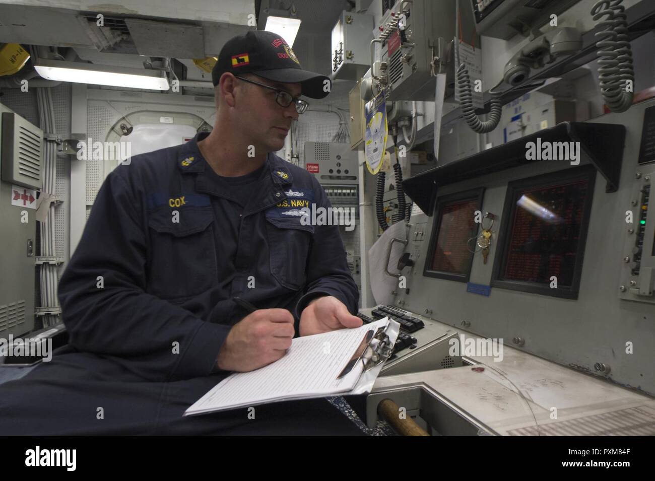 MEDITERRANEAN SEA (June 10, 2017) Chief Damage Controlman Shaun Cox ...