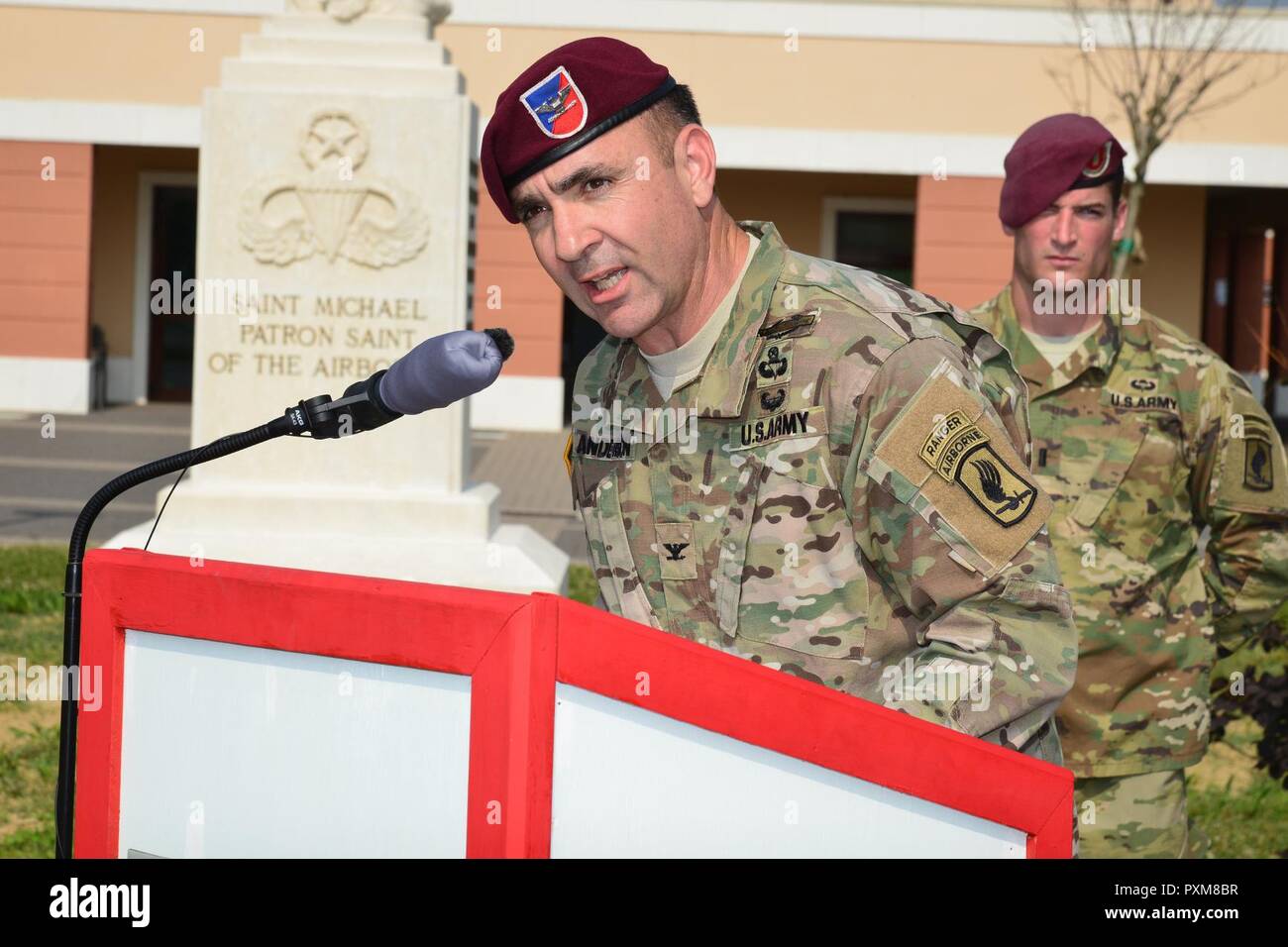U. S. Army Paratrooper Col. Gregory K. Anderson, commander of the 173rd ...