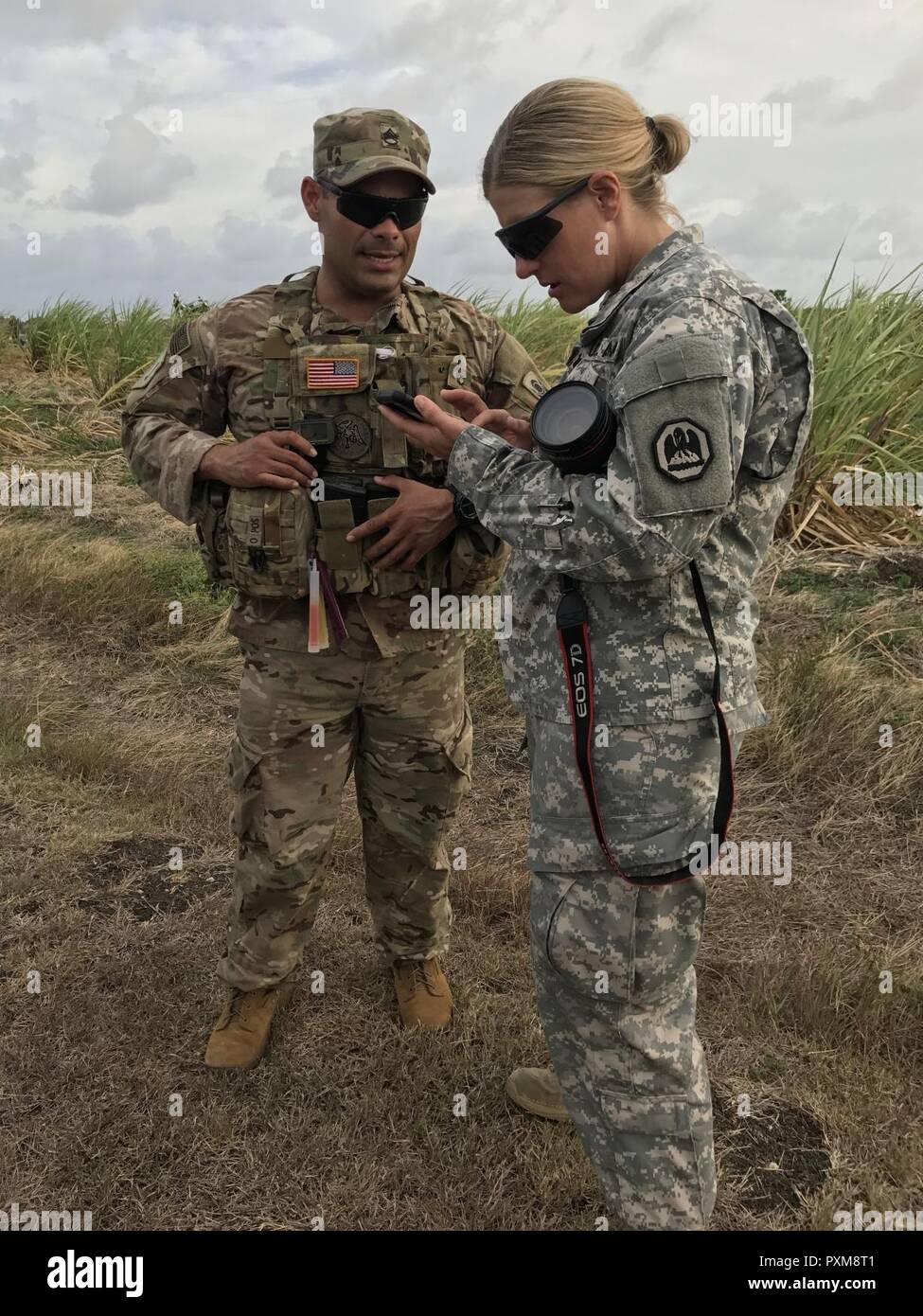Louisiana Army National Guard Sgt. Renee Seruntine, a New Orleans ...