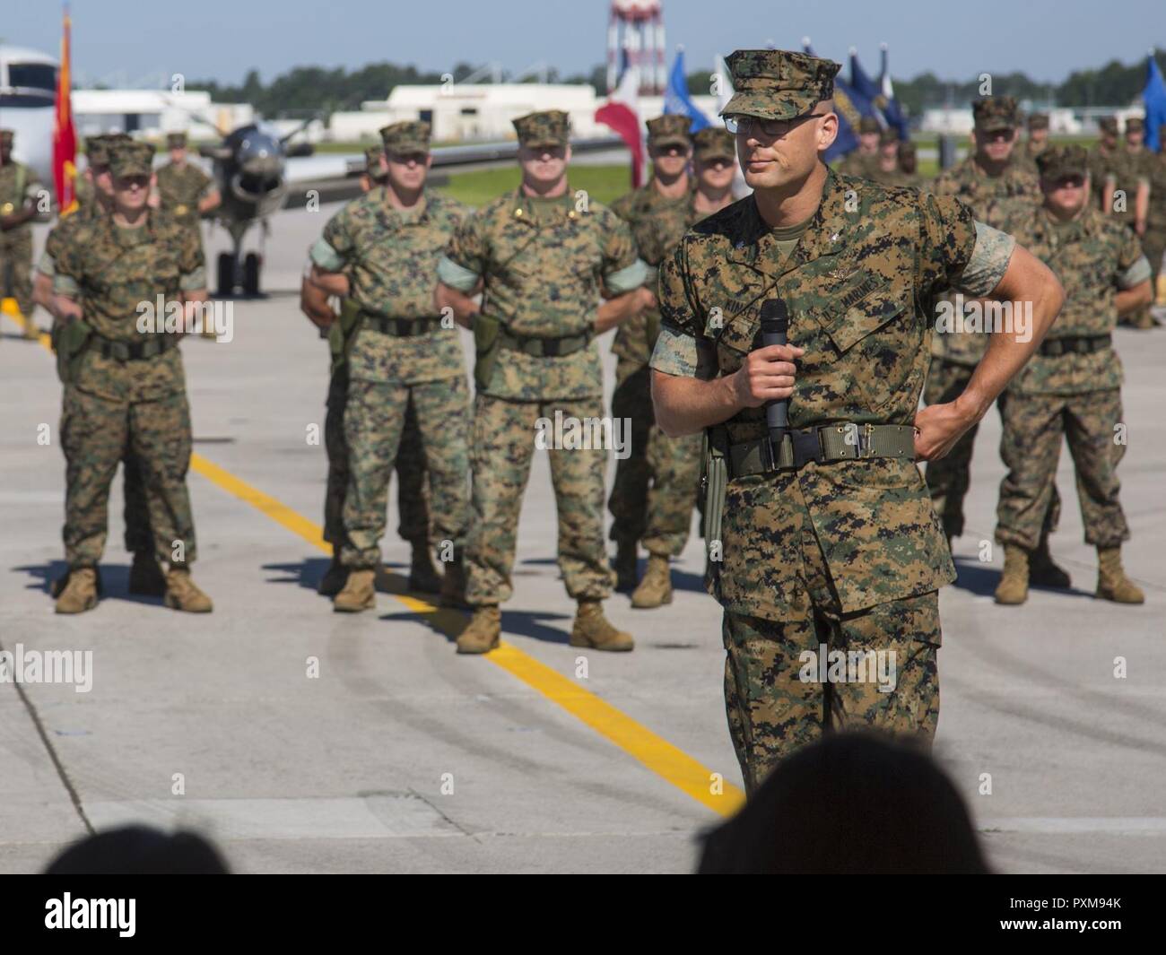 U.S. Marine Corps Lt. Col. Christopher N. Kinsey, commanding officer ...