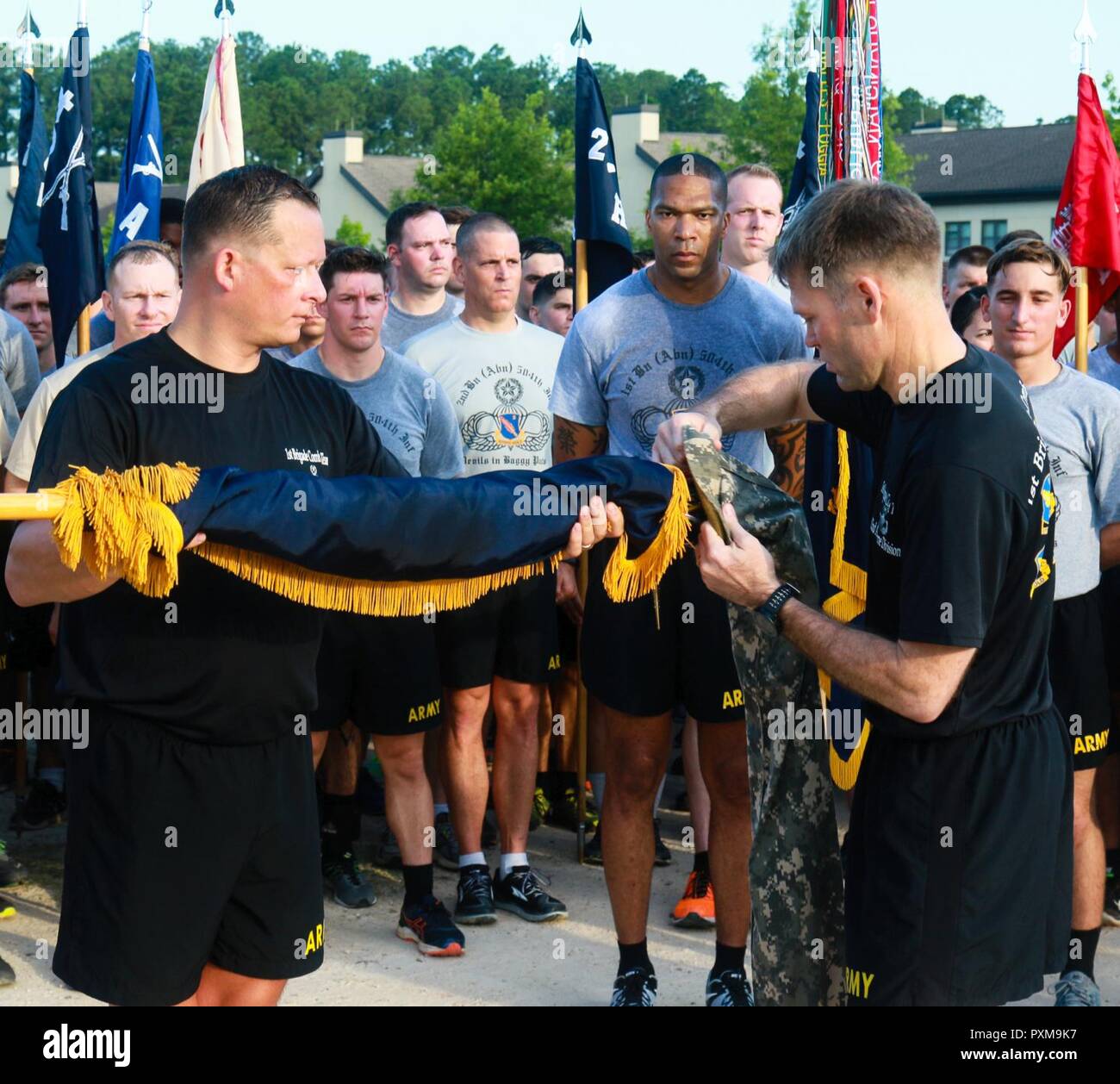 1st Brigade Combat Team, 82nd Airborne Division conducts a farewell run ...