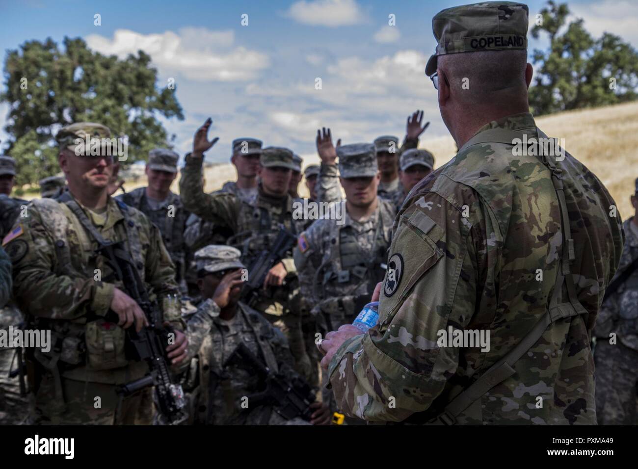 U.S. Army Command Sgt. Maj. Ted Copeland, United States Army Reserve ...