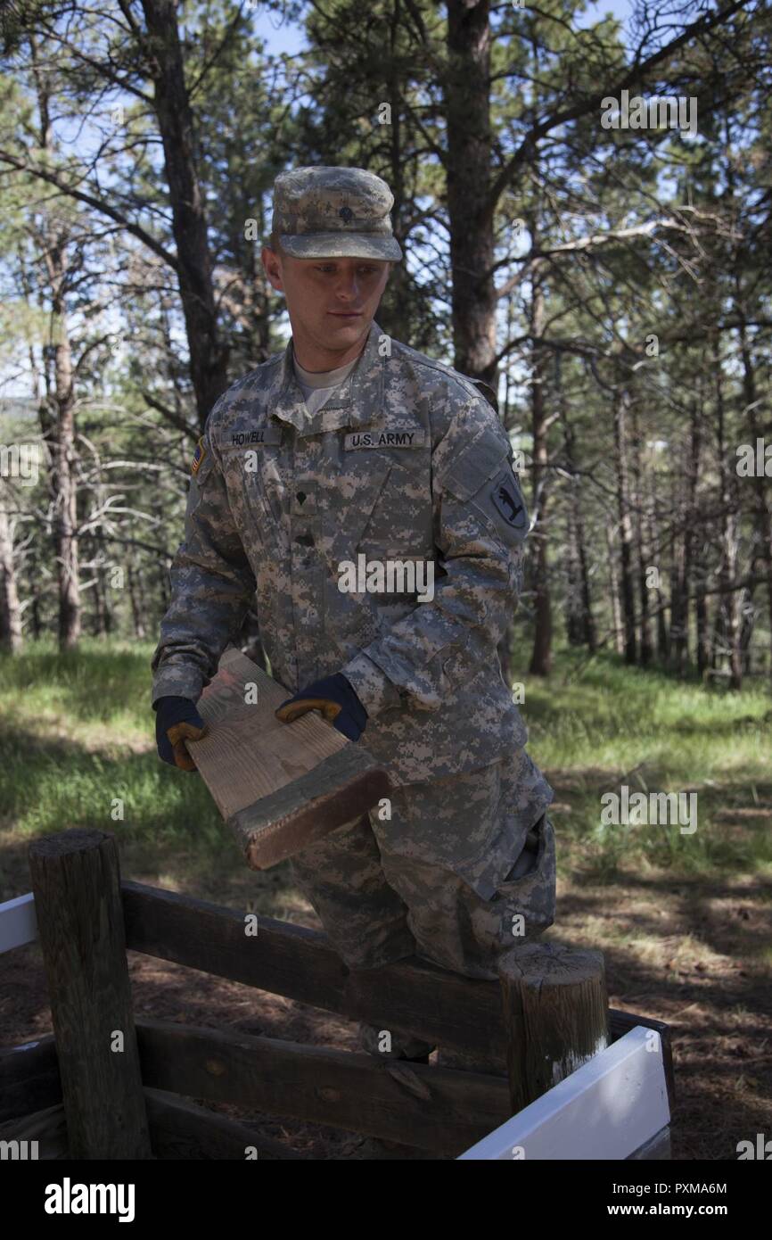 U.S. Army Spc. Blake Howell with the 1138th Transportation Company ...