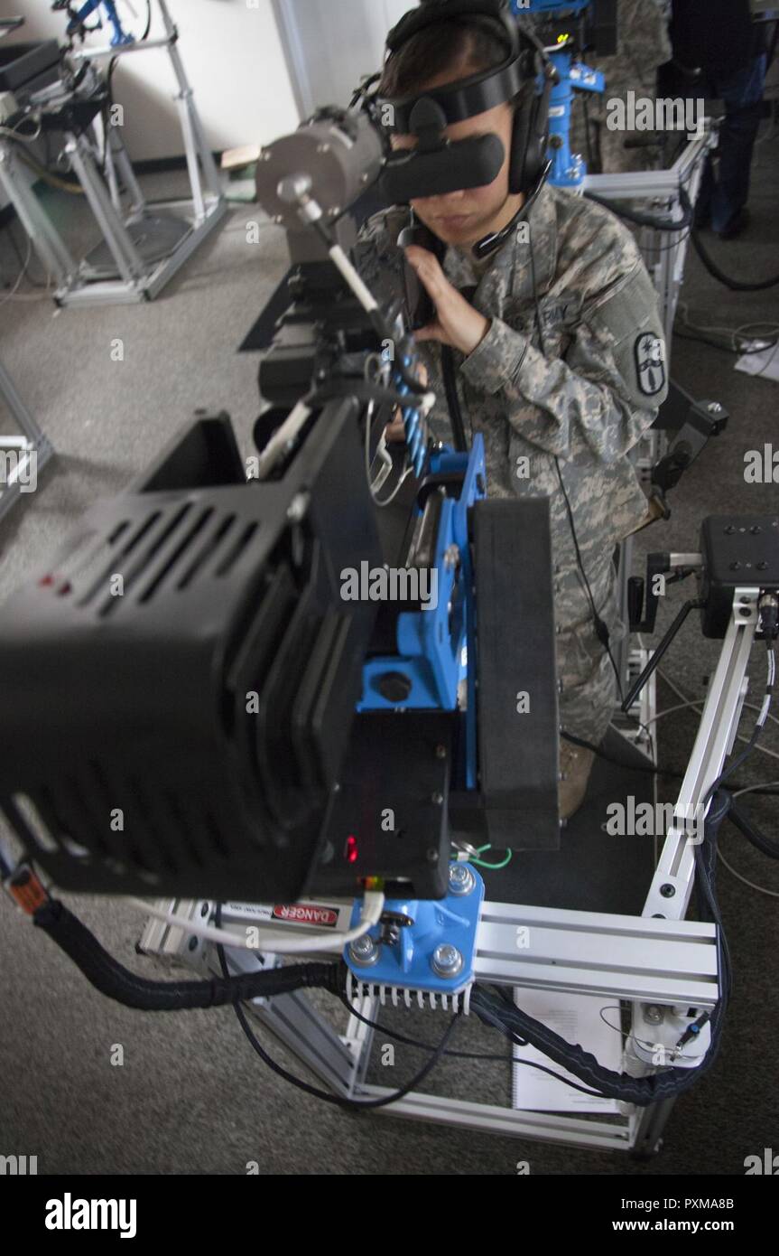 U.S. Army Pfc. Shayna Jennings with the 1485th Transportation Company ...