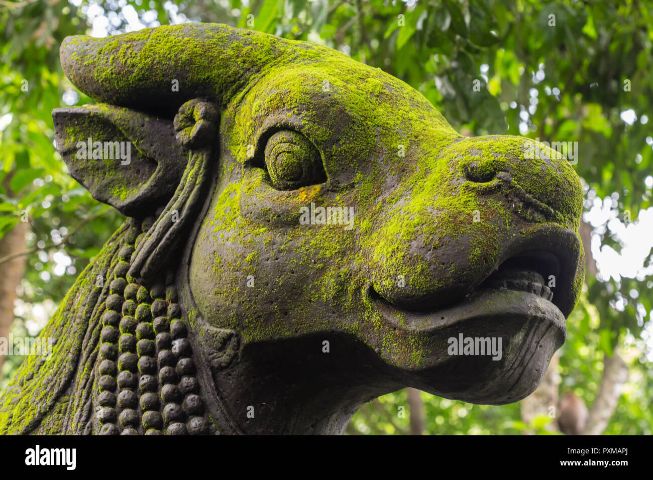 Traditional Balinese stone sculpture art and culture at Bali, Indonesia ...