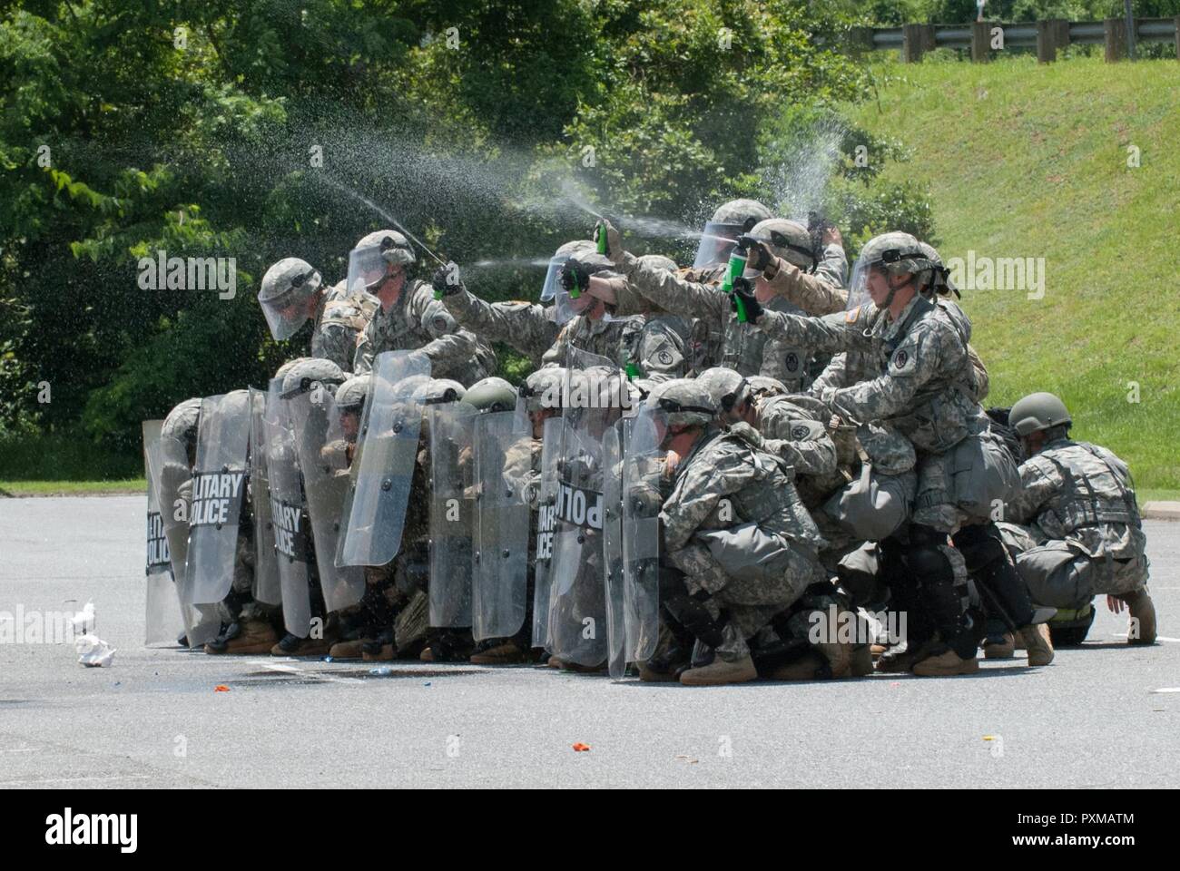 North Carolina Army National Guard soldiers from the 130th Maneuver ...