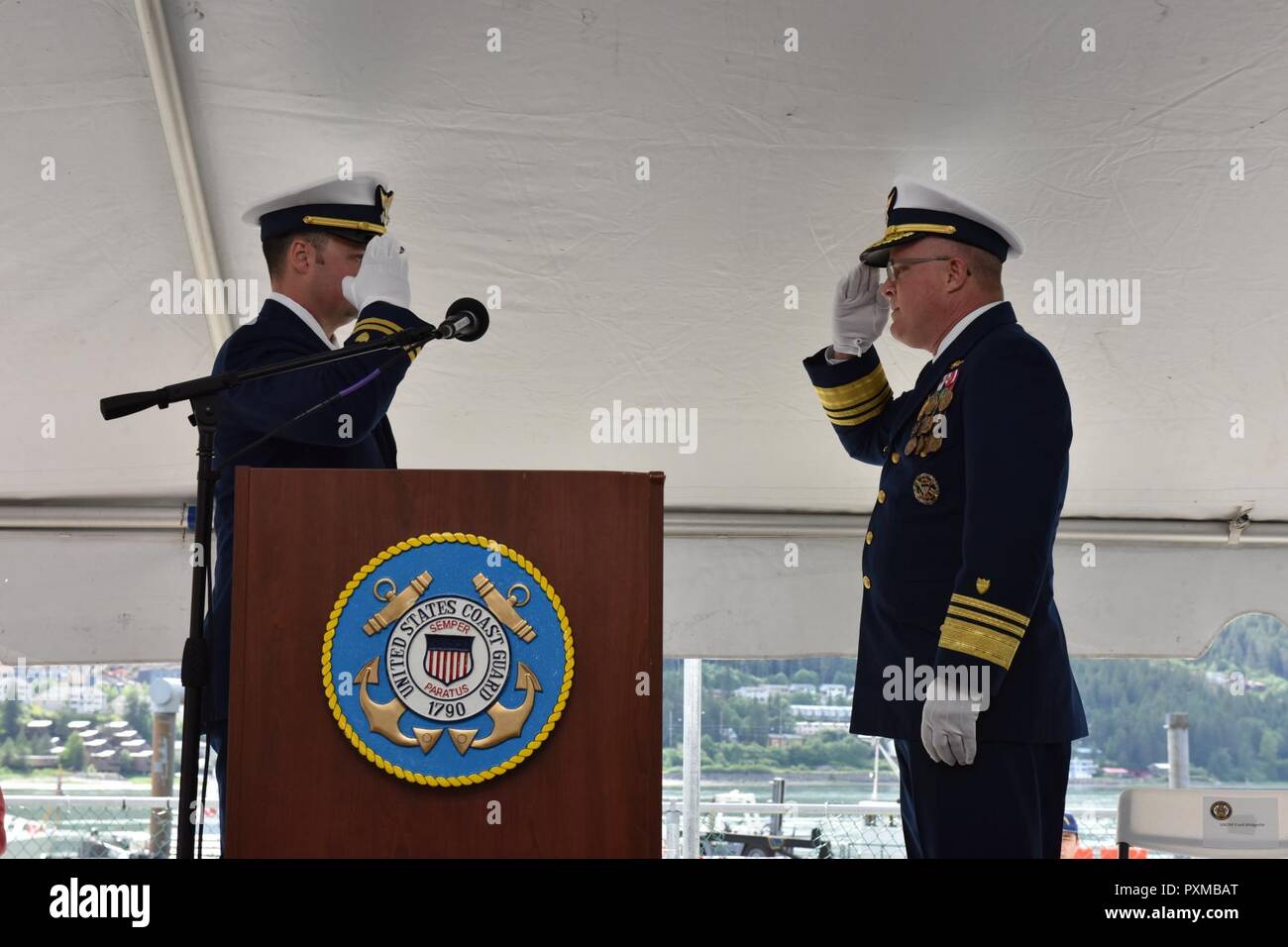 Lt. Frank Reed, commanding officer of the Coast Guard Cutter Bailey ...