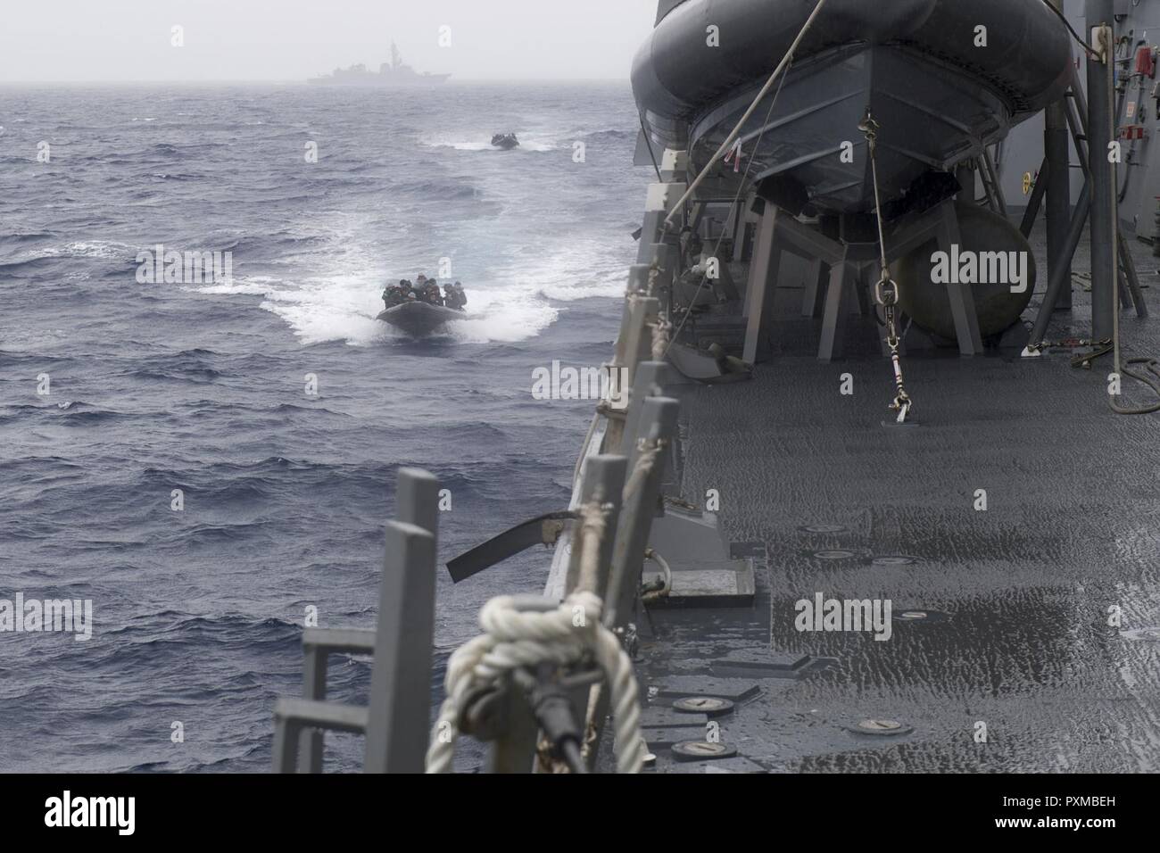 4 SOUTH CHINA SEA (June 10, 2017) Rigid-hull inflatable boats from ...