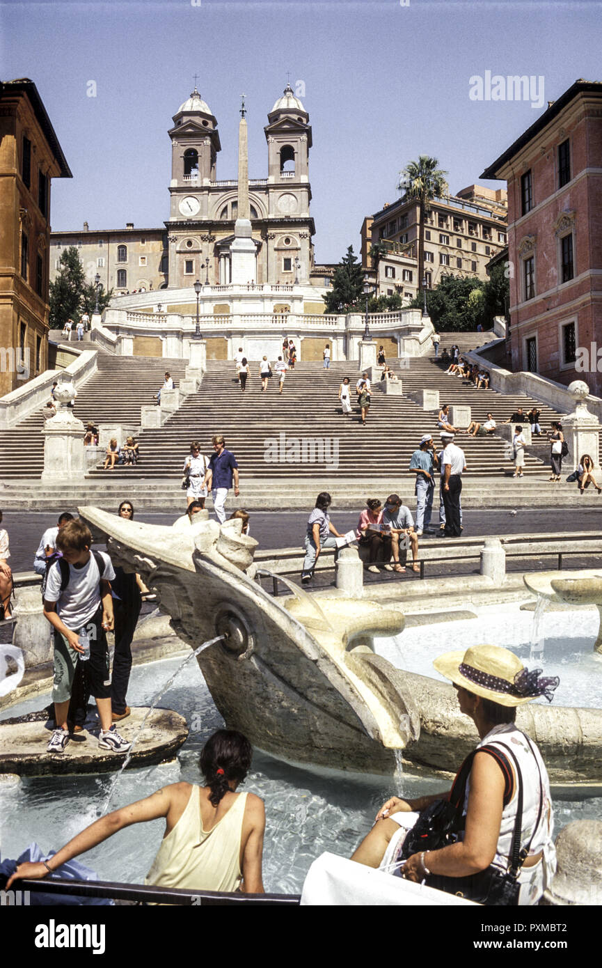 Italy, Rome, Spanish Stairs Stock Photo - Alamy