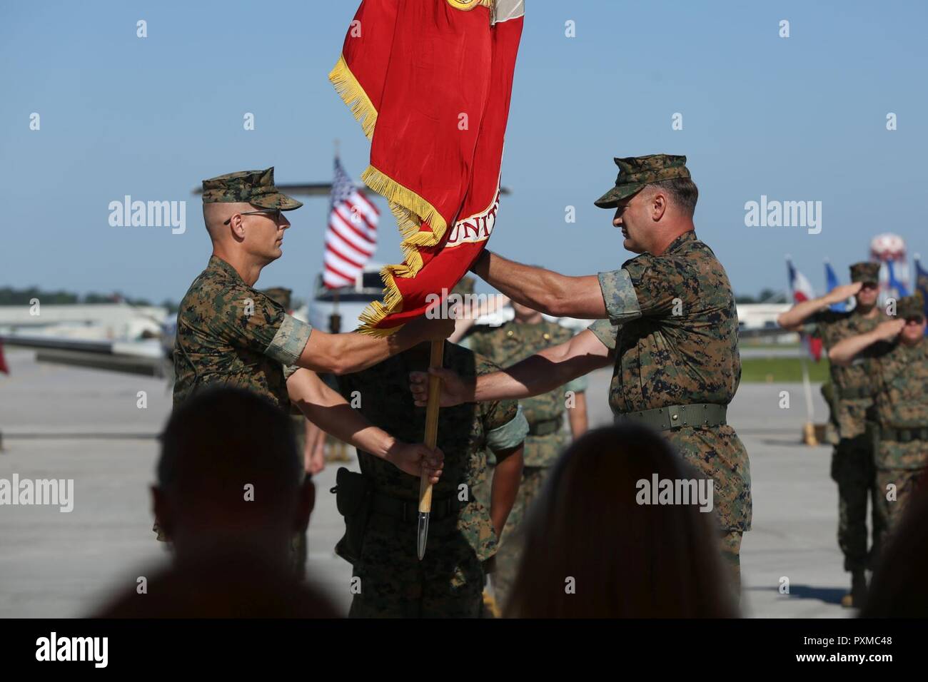 Lt. Col. Christian Ward relinquishes command of the center for Naval ...