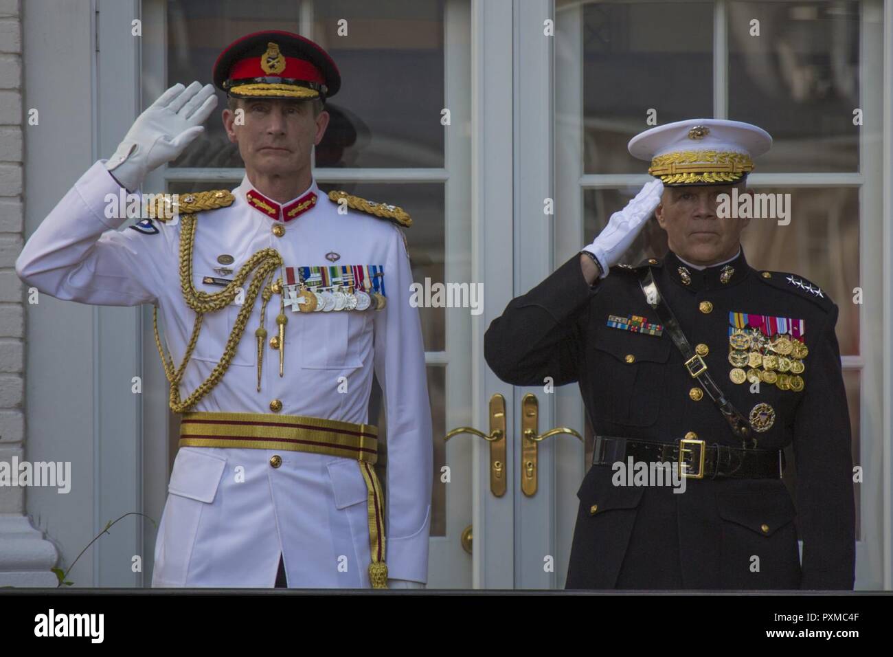 Lt. Gen. Angus J. Campbell, chief of the Australian Army, left, and ...