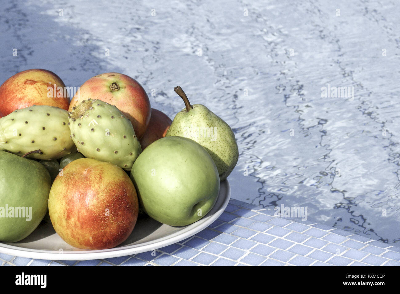 fruit by the pool Stock Photo - Alamy