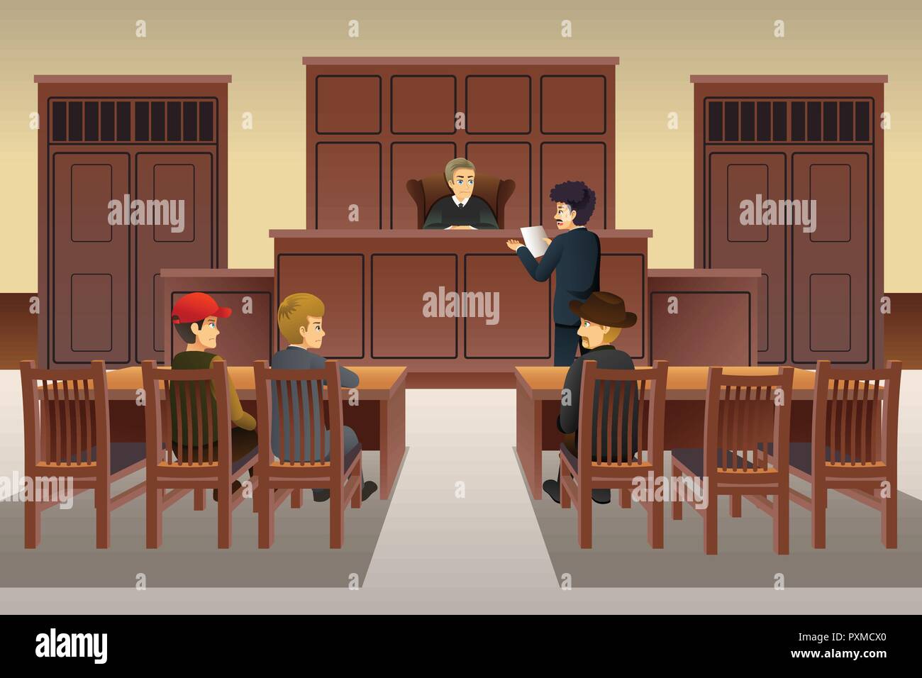 Court scene hi-res stock photography and images - Alamy