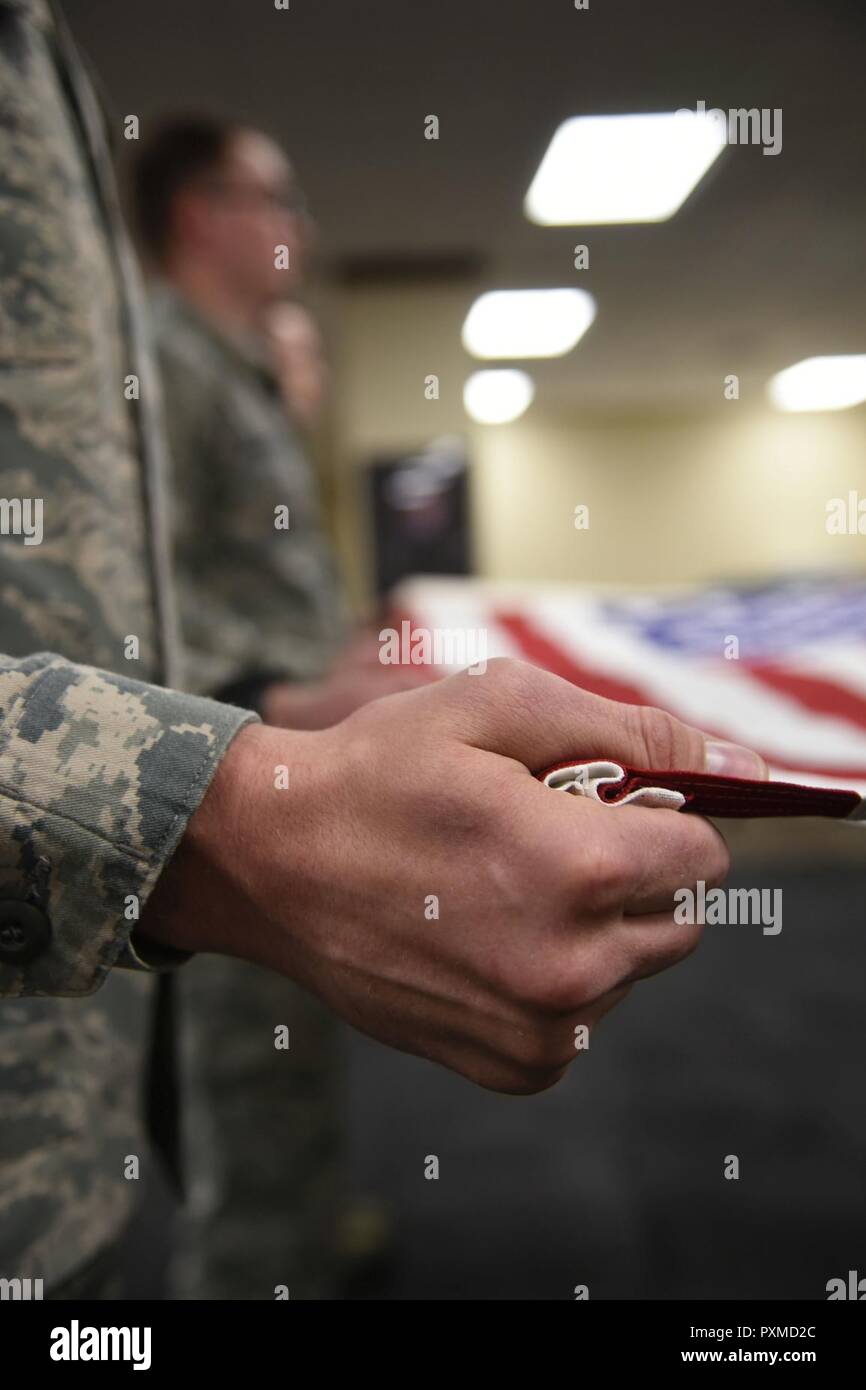 Staff Sgt. Marcus Hasse, Fairchild Air Force Base honor guardsmen ...