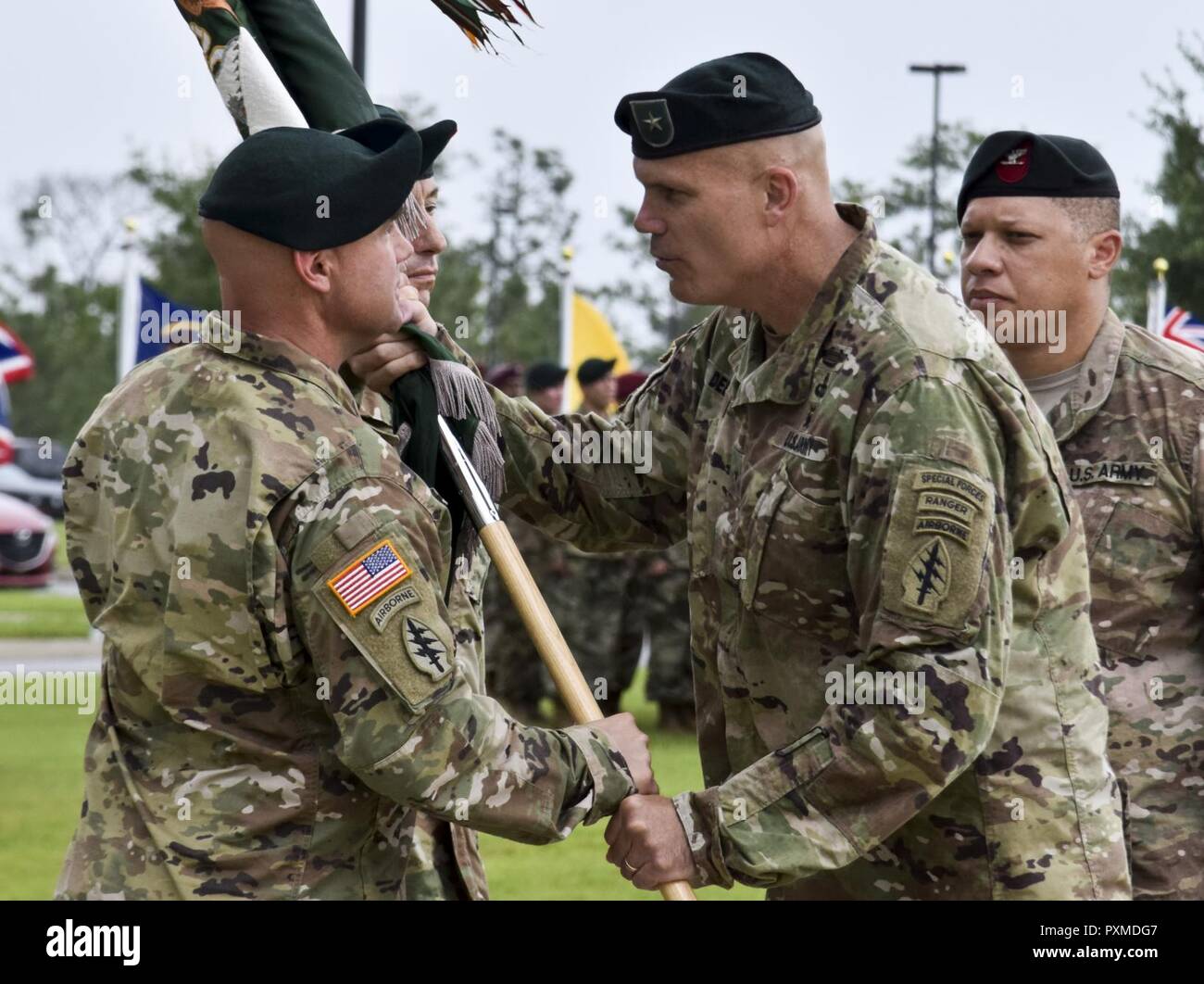 Brig. Gen. Edwin J. Deedrick (Right), Deputy commanding general of 1st ...