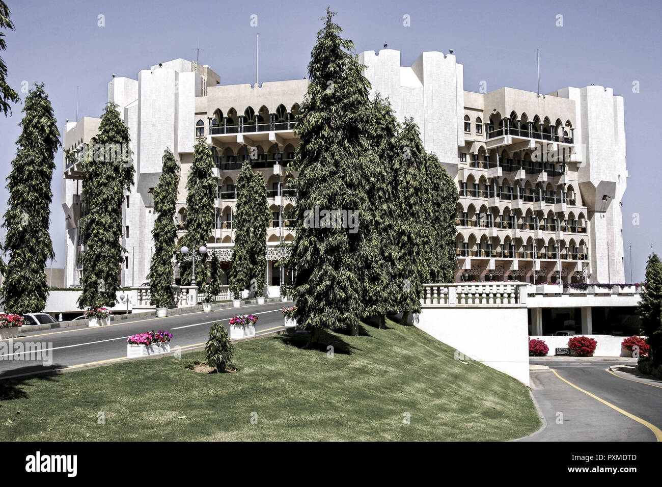 Oman, Hotel Al-Bustan Palace Stock Photo - Alamy