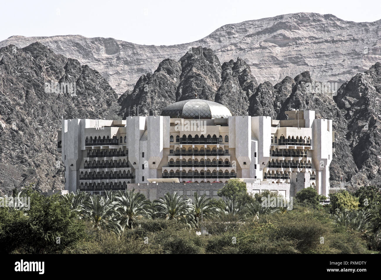 Oman, Hotel Al-Bustan Palace Stock Photo - Alamy