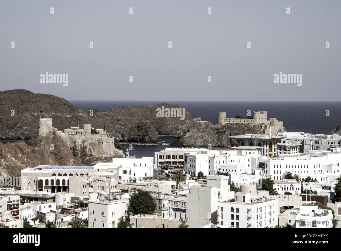 Oman Muscat Maskat Masquat Centrum Stadtmitte Stadtansicht Altstadt ...