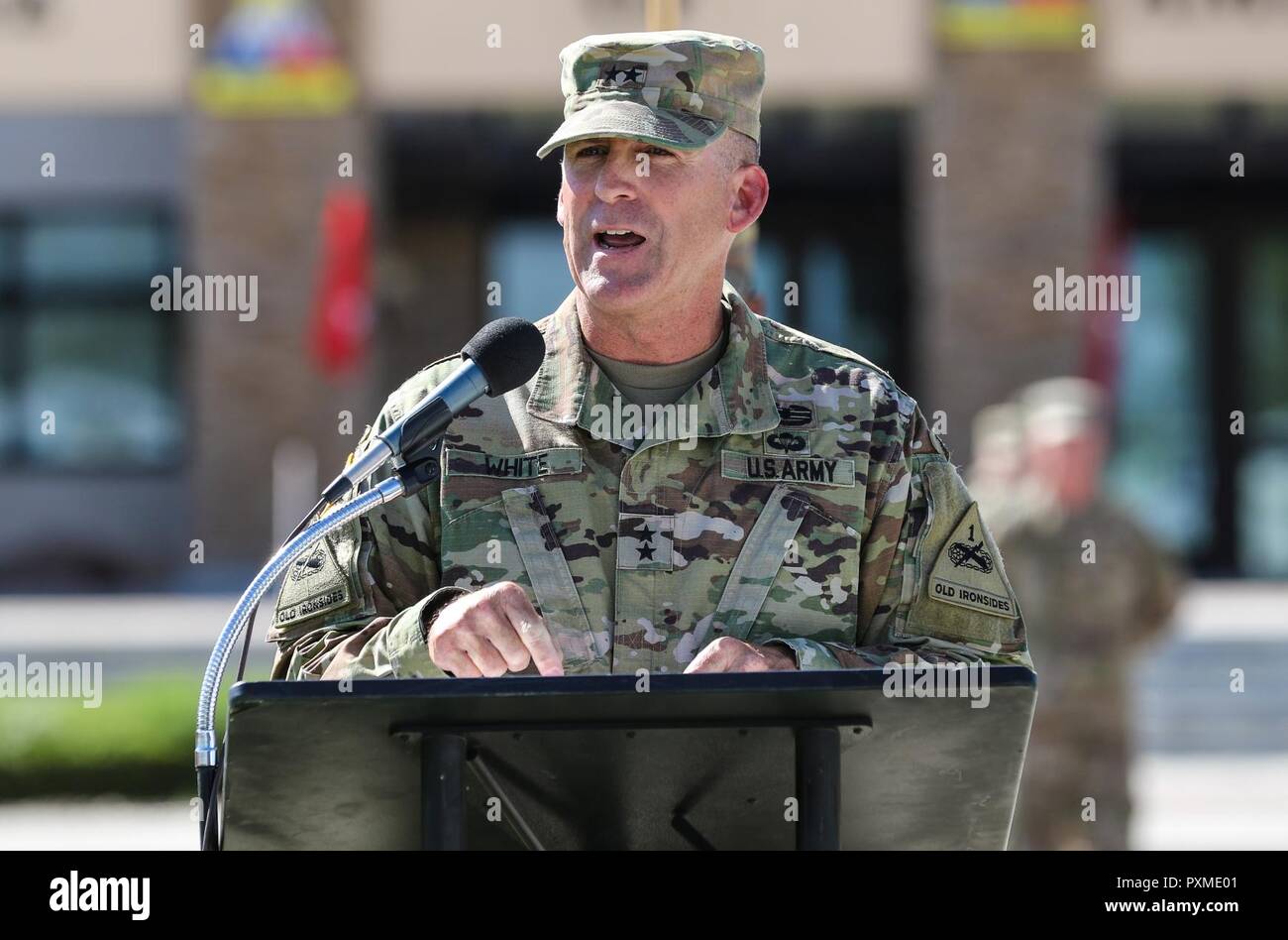 Maj. Gen. Pat White, commanding general for 1st Armored Division and ...