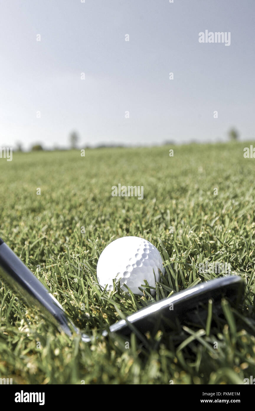 golf ball and golf club Stock Photo - Alamy