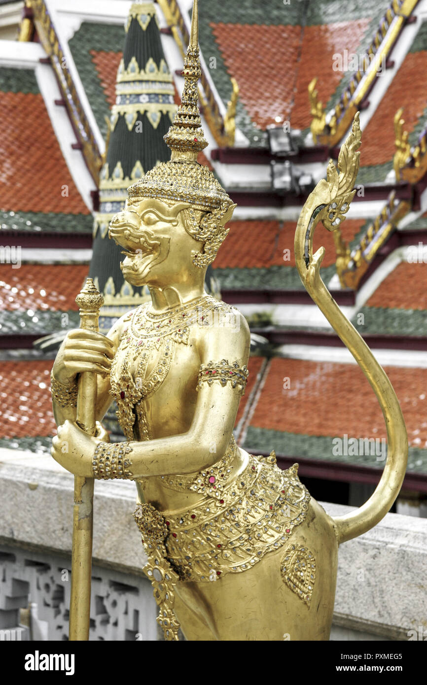 Thailand Siam Bangkok Wat Phra Kaeo Grand Palace Figur Statue Skulptur ...