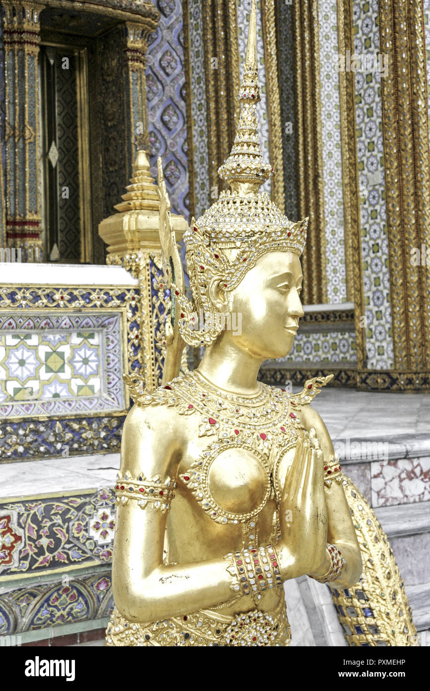 Thailand Siam Bangkok Wat Phra Kaeo Grand Palace Figur Statue Skulptur ...