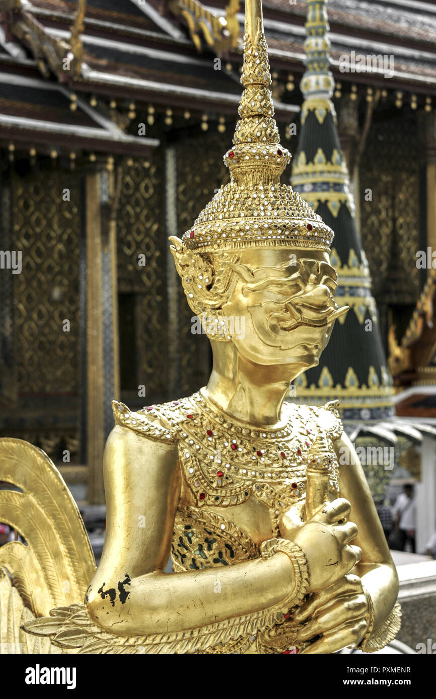 Thailand Siam Bangkok Wat Phra Kaeo Grand Palace Figur Statue Skulptur ...